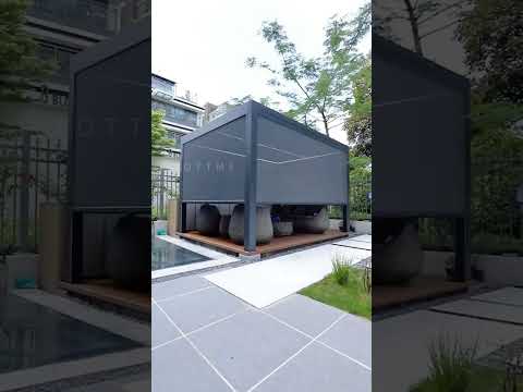 Electric gazebos can be used in all seasons, not just in summer.#gazebo #awing #Sunroom