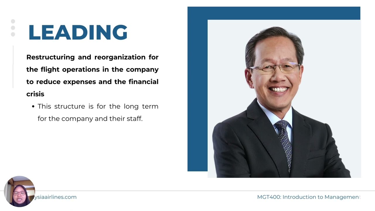 MGT400 Group Assignment 2: Challenges in Managing a Company During the COVID-19 - Malaysia Airlines