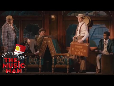 Hugh Jackman as Professor Harold Hill (Rock Island) The Music Man on Broadway 2022