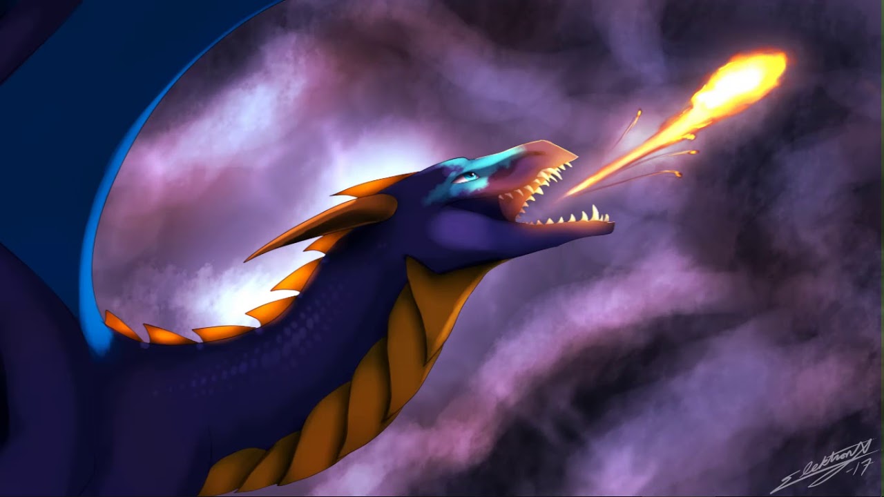 Dragon Breathing Fire Wallpaper