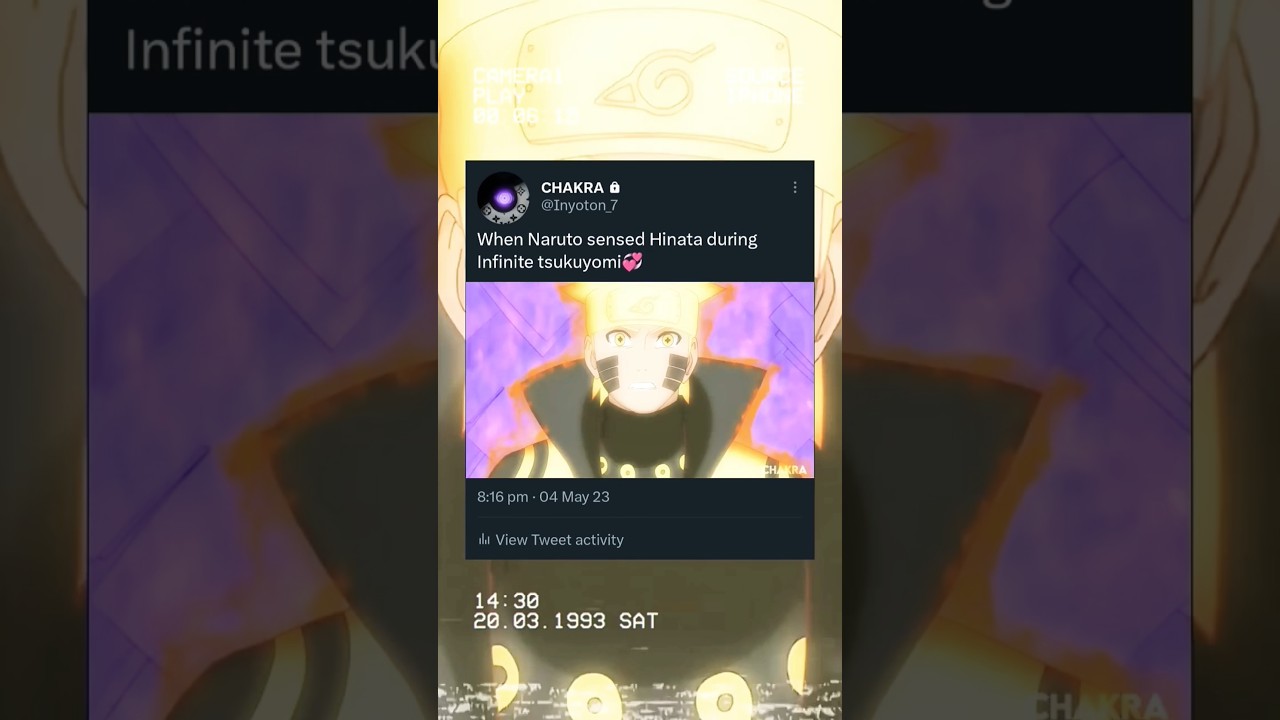 When naruto sensed hinata during infinite tsukuyomi 💞/) #naruto #baruto #minato #yellowflash #viral