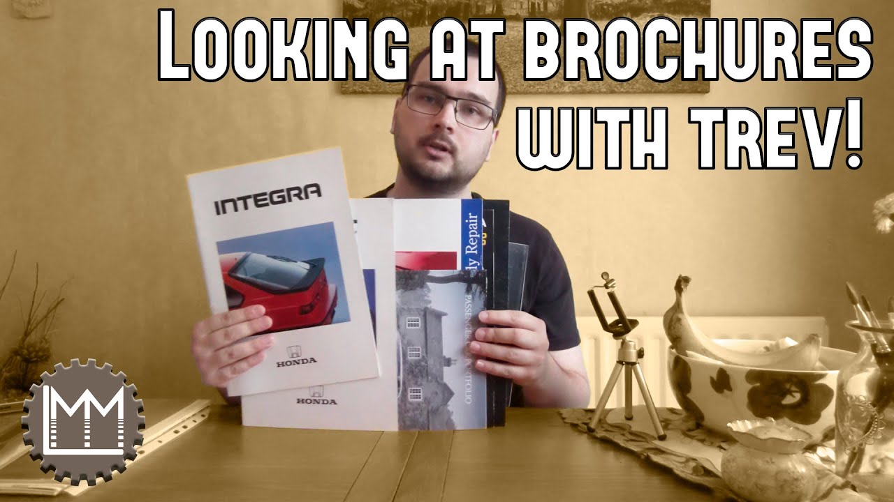 Diving into Trev's vintage car brochure collection!