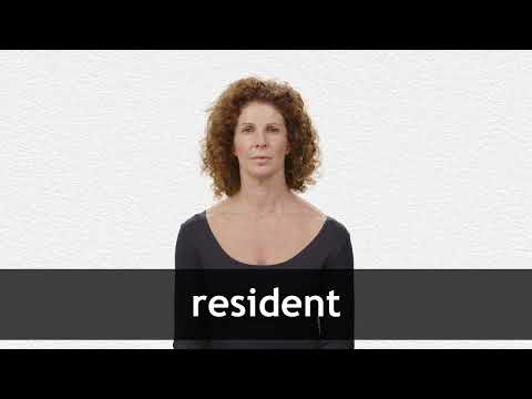 RESIDENT definition in American English | Collins English Dictionary