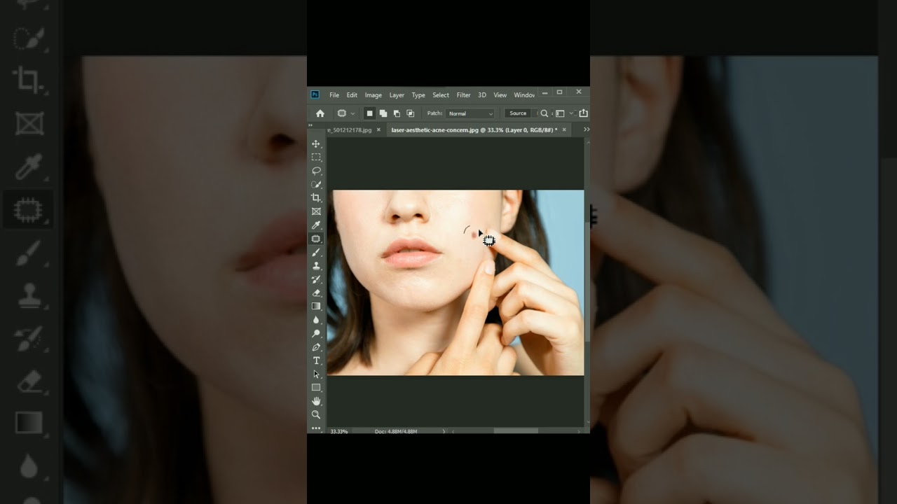 How to Use Patch Tool in Photoshop #patchtool