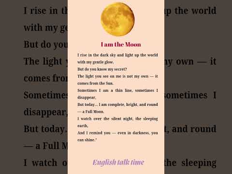 The Moon’s Secret | A Beautiful Full Moon Message| EnglishTalkTime #fullmoon #moonquotes #moon