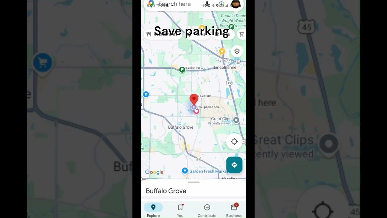 Marking your parking spot in Google Maps