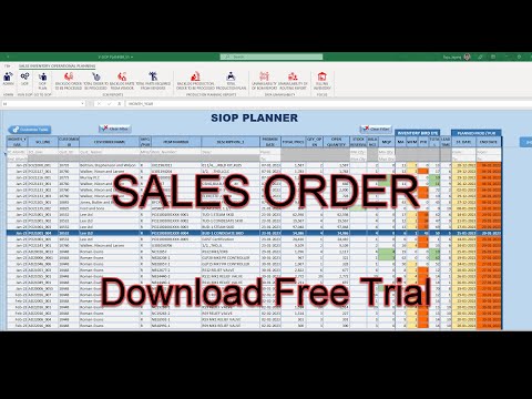 S&OP - Base data Requirement to automate Sales Inventory Production Planning - Sales Order