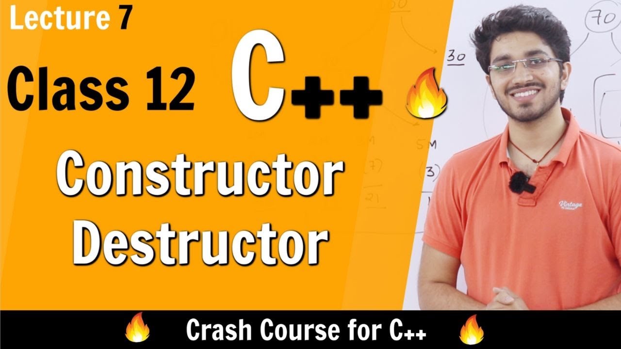 C++ for Class 12 Computer Science Board Exam | Constructor and Destructors | Lecture 7