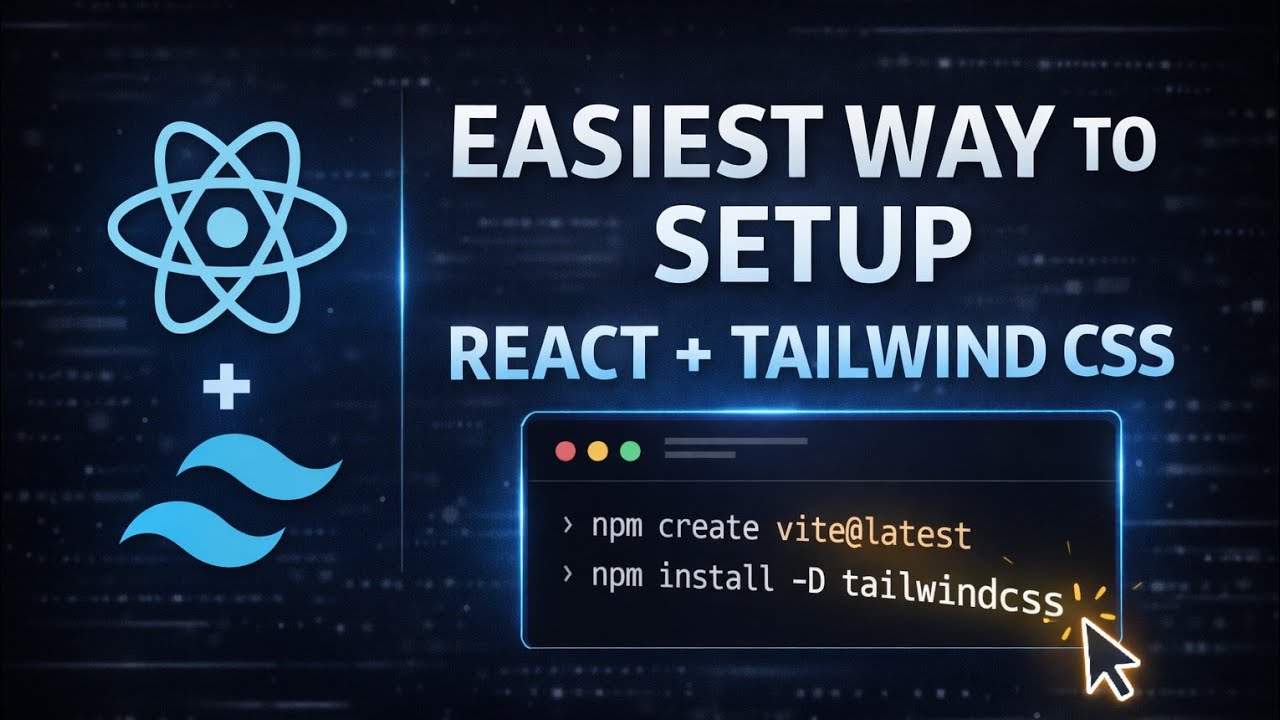 How to Setup a React Project from Scratch | Vite + Tailwind CSS.