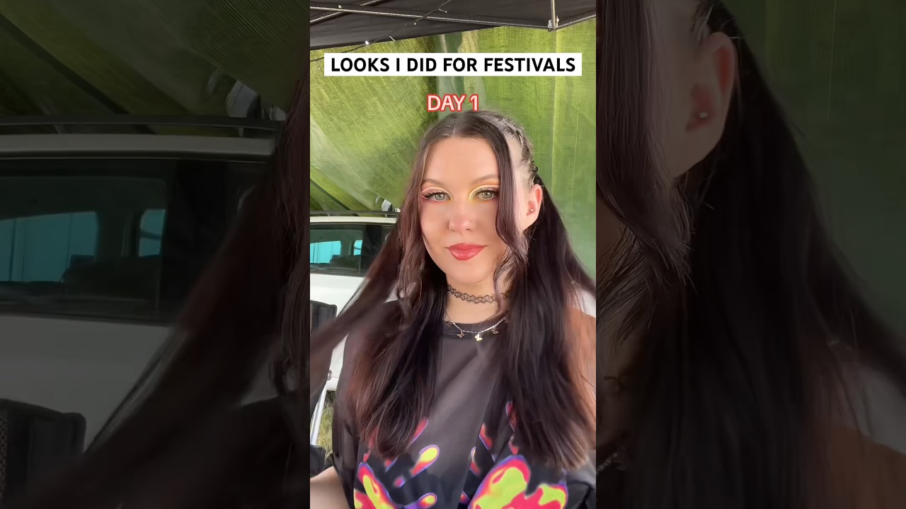 3 festival makeup ideas ✨ #festivalmakeup #festivalhairstyle