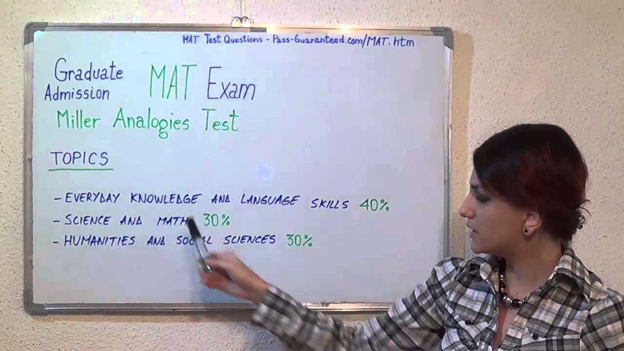 MAT Test Questions Exam PDF Answers