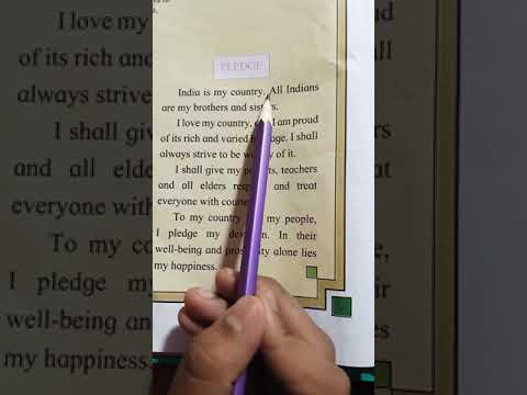 Indian Pledge for Schools in English