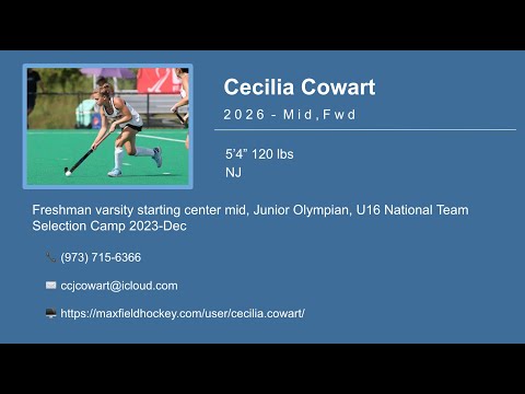 Cecilia Cowart U16 Nexus Championship 2023 Day 2 Highlight Video; NJ 2026 Mid. Fwd.