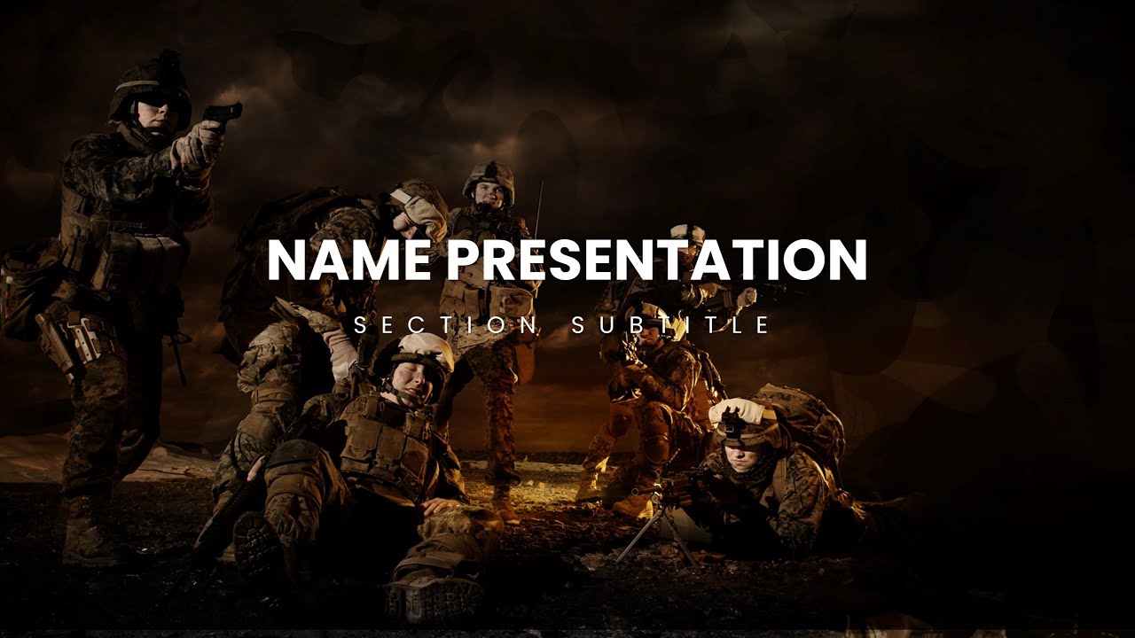 Become a Presentation Pro with the Military Operation PowerPoint Template
