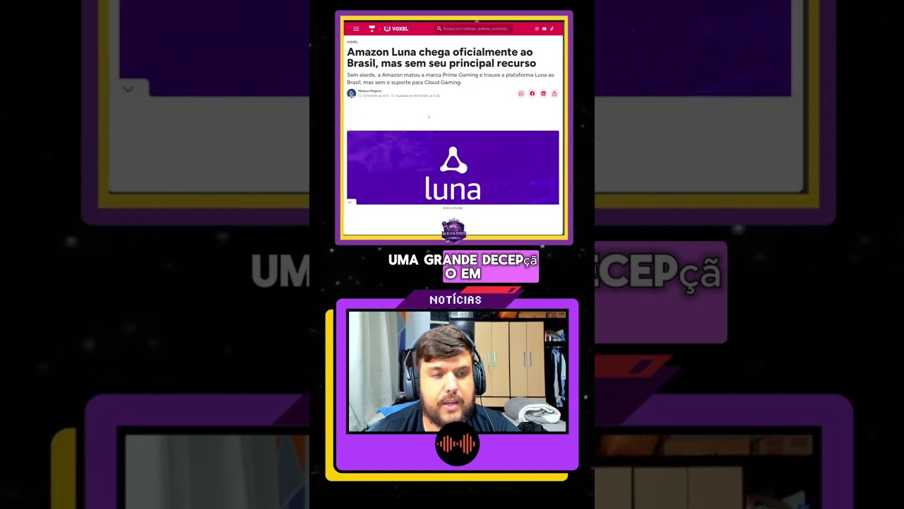 3. Amazon Luna Chega ao Brasil, Mas... Sem o Principal Recurso: