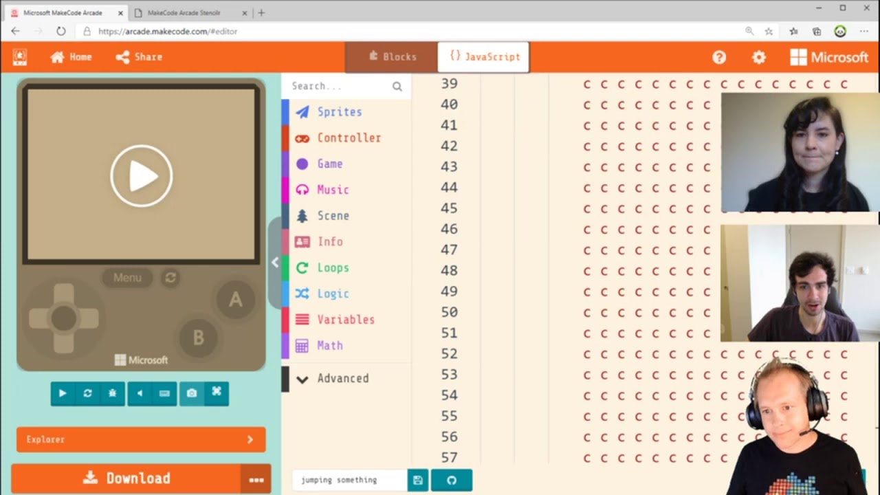 Microsoft MakeCode Arcade JavaScript | COM227A