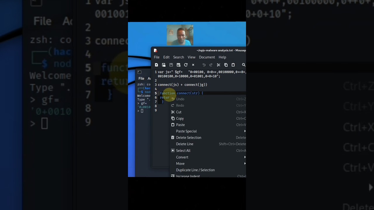 Part 5. Malware Deobfuscation.  JS code.  ( One concept at a time - Series. Part 5  )
