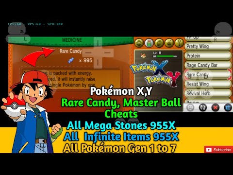 Citra Mmj Pokémon X,Y All Itmes Max 999X And Rare Candy, Master Balls New Cheat Available on Android