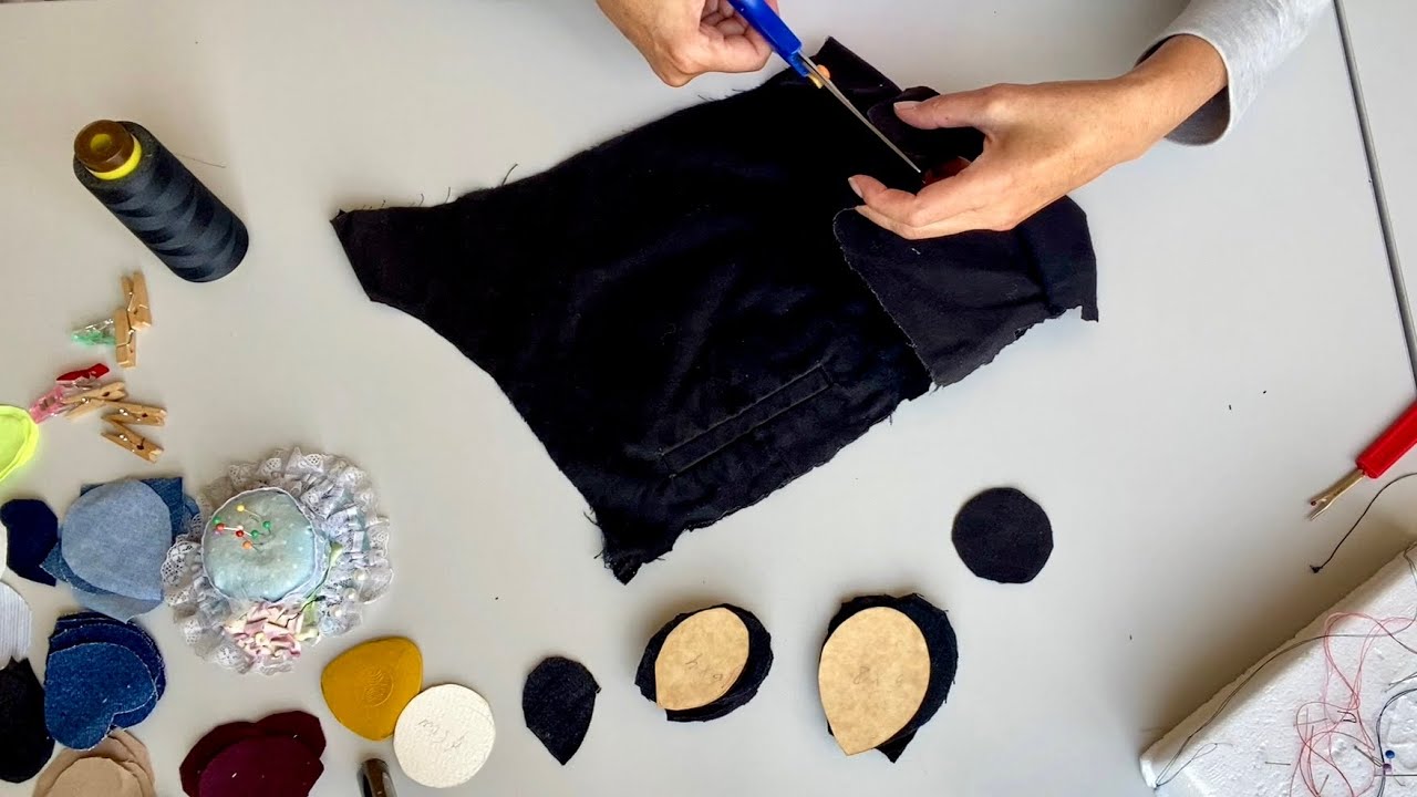 How to make Flower PIN from OLD JEANS | Upcycling ideas DIY