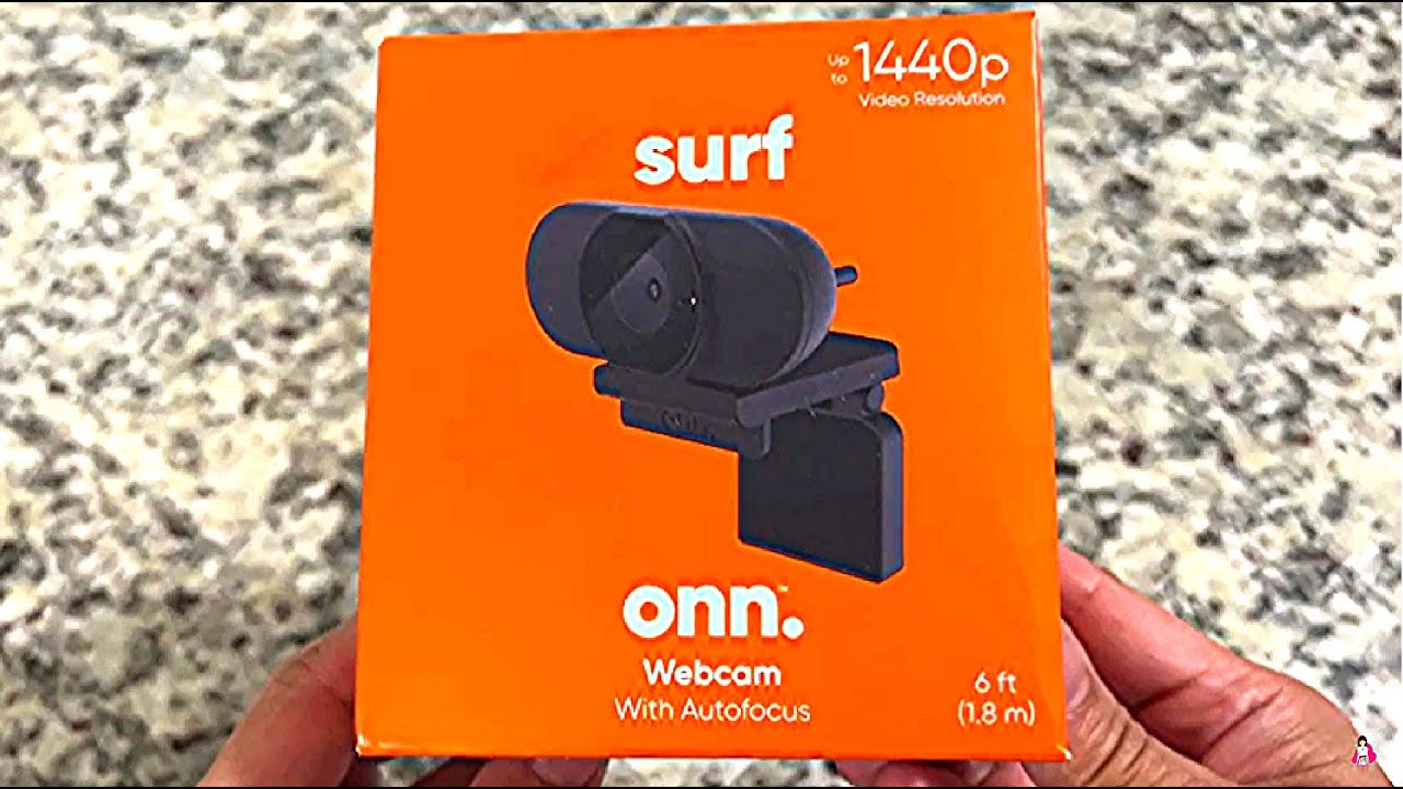 onn. Webcam with Autofocus, Up to 1440p Resolution