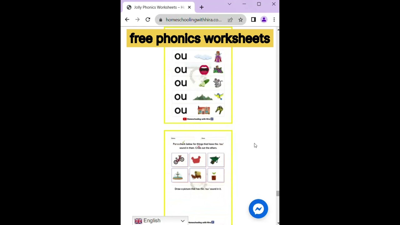 free phonics worksheets #shorts