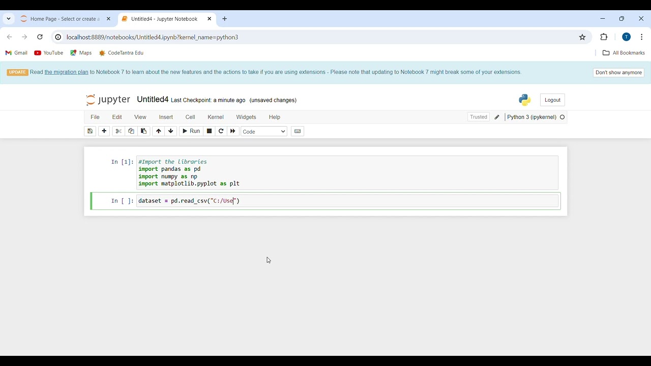 Extract the data from Database using Python (ML program)