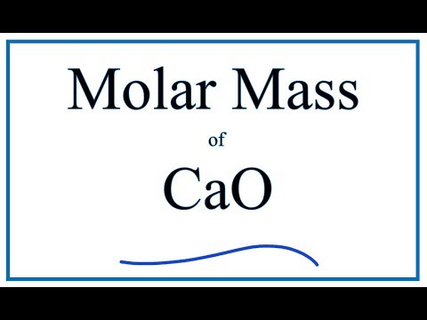 Molar Mass / Molecular Weight of CaO: Calcium oxide