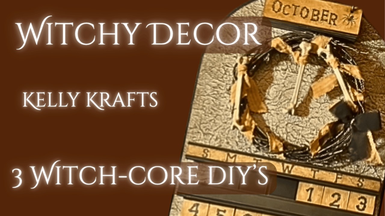 3 Witchy Decor DIYs 🖤 Dark Cottagecore Thrift Flips