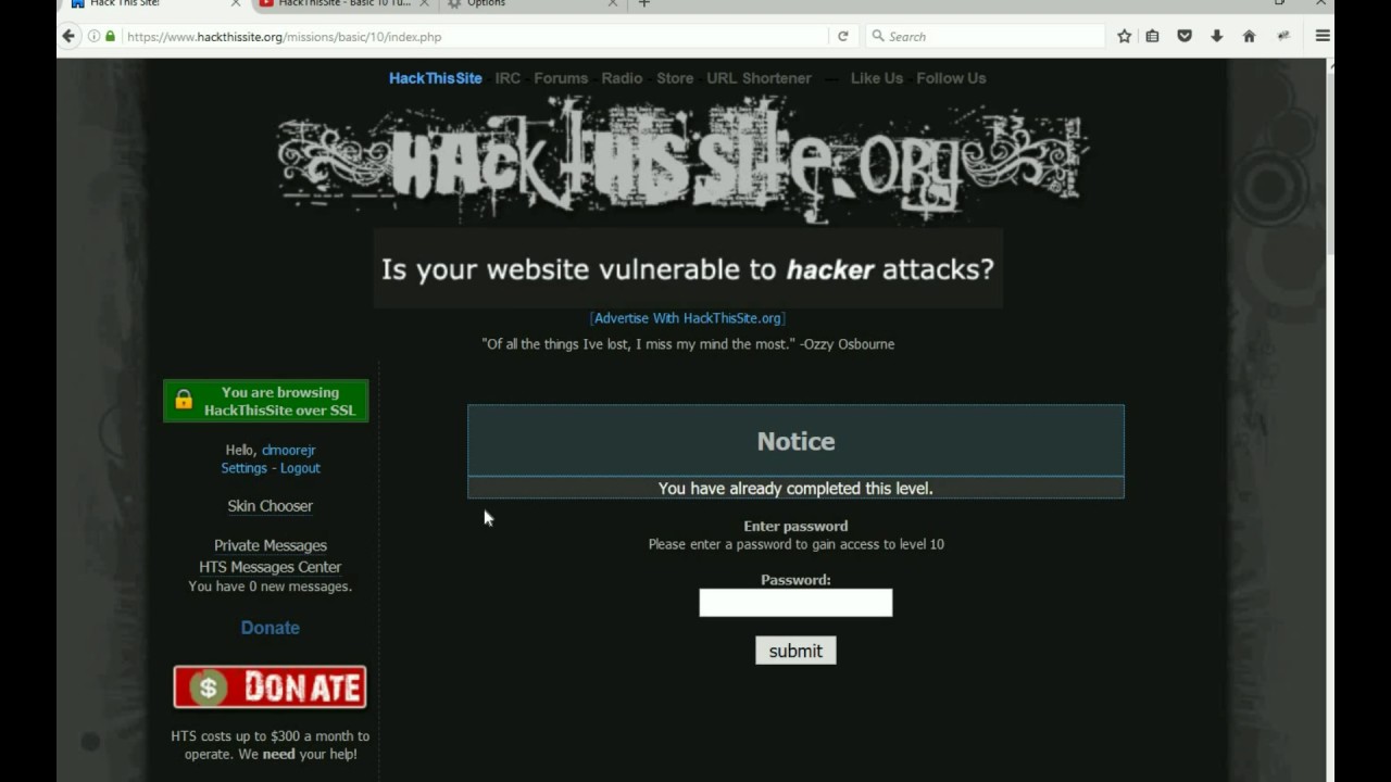 HackThisSite Basic Mission 10