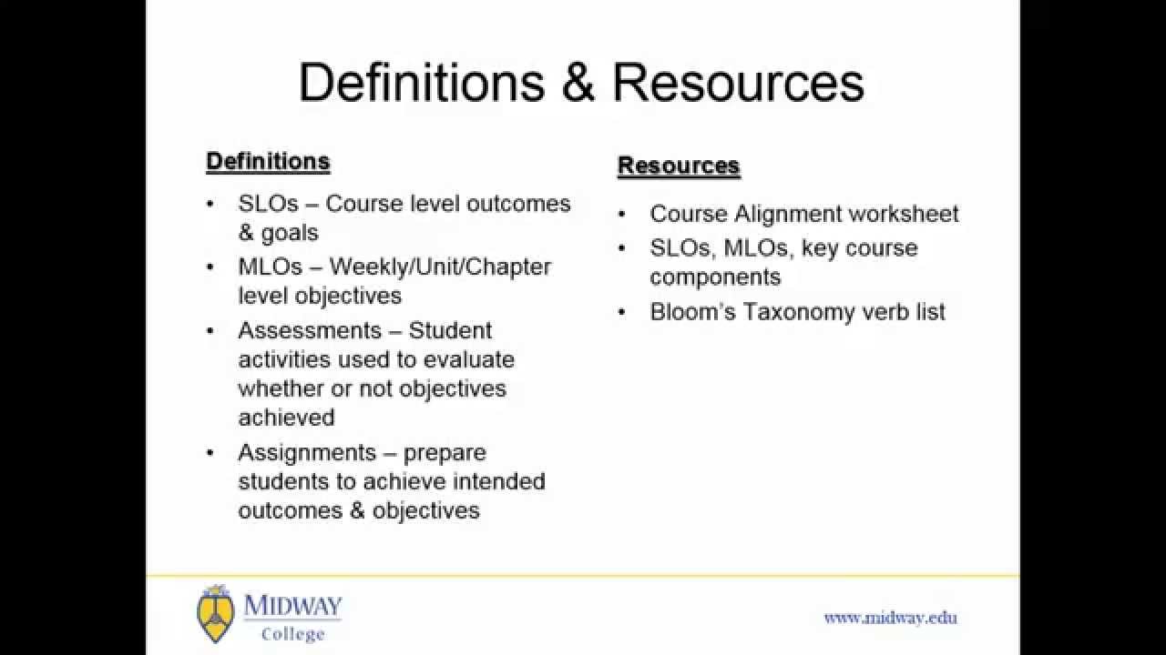 Course Alignment Worksheet