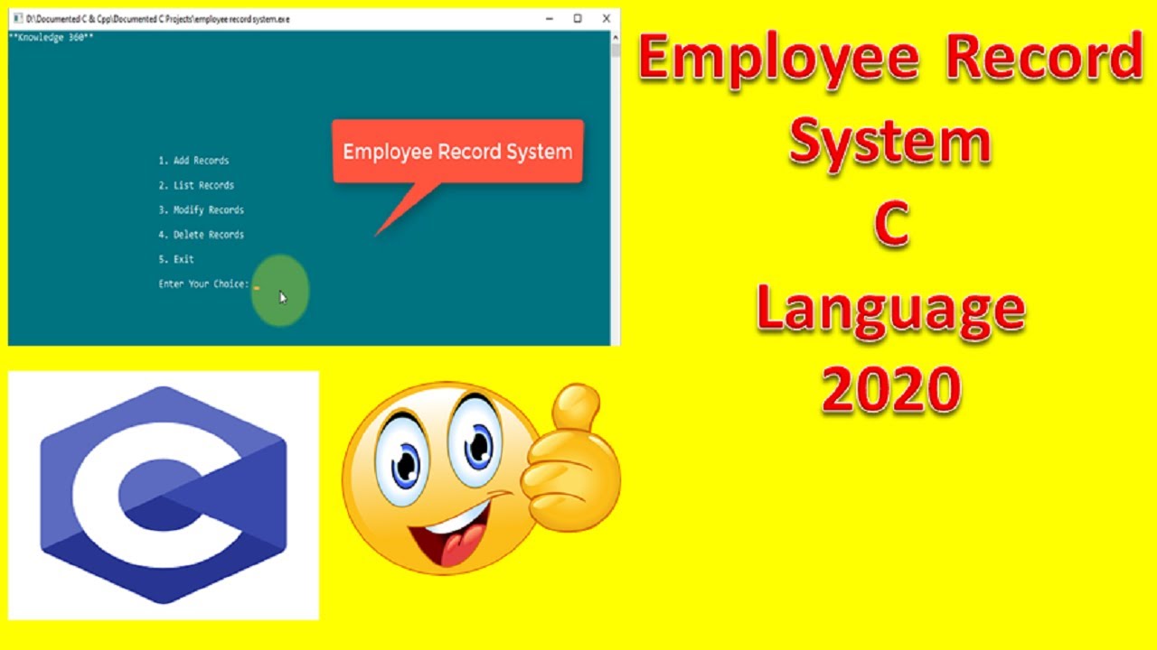 The Employee Record System Project In C Language With Source Code Explanation || Download C Projects