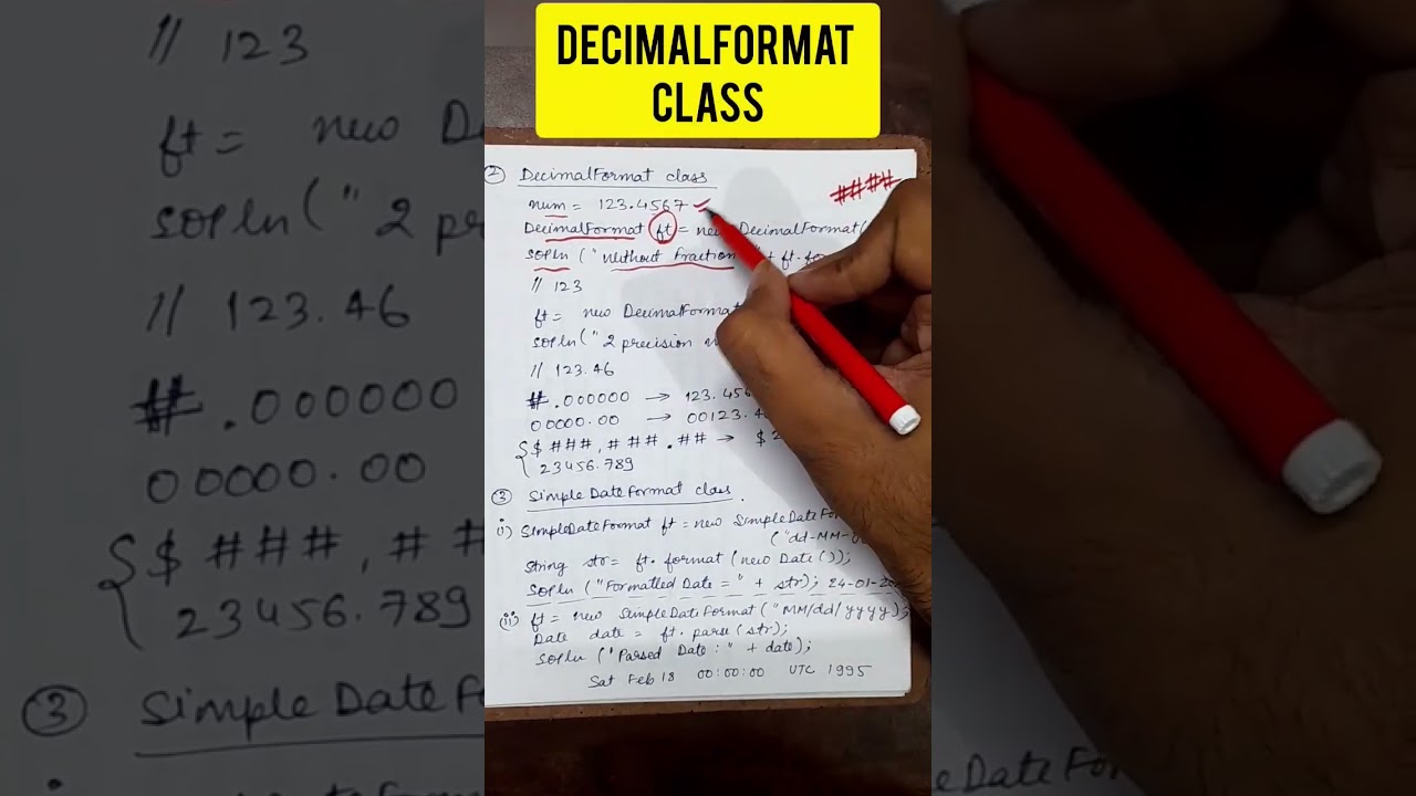 DecimalFormat class in Java #java #javaforbeginners #tutorial