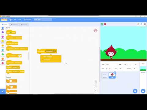 شرح Scratch Programming Lesson 46 Broadcast Blockشرح عمل لبنة البرودكاست بلغة سكراتش وكيفية ...