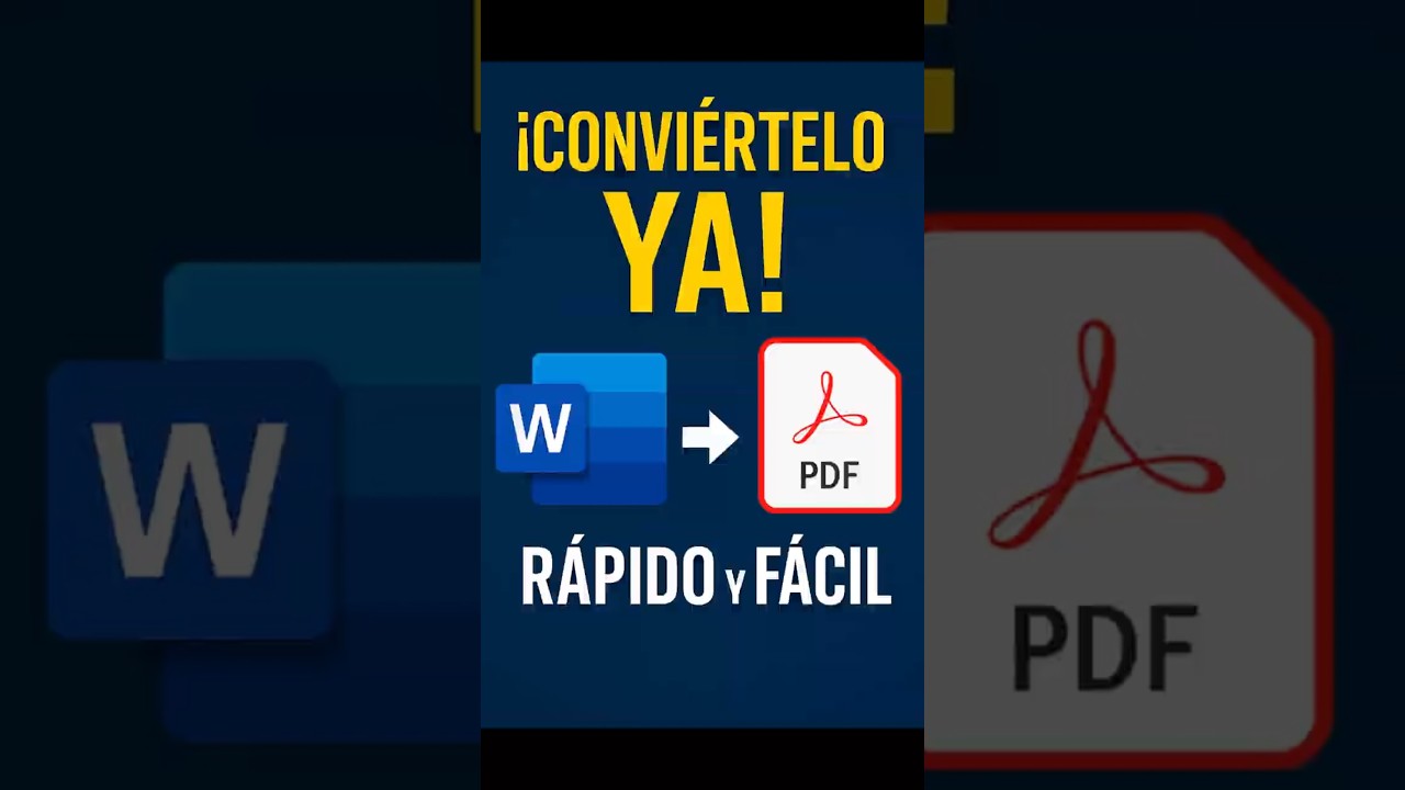 Convertir documento Word a PDF ✨ (Rápido y Gratis)