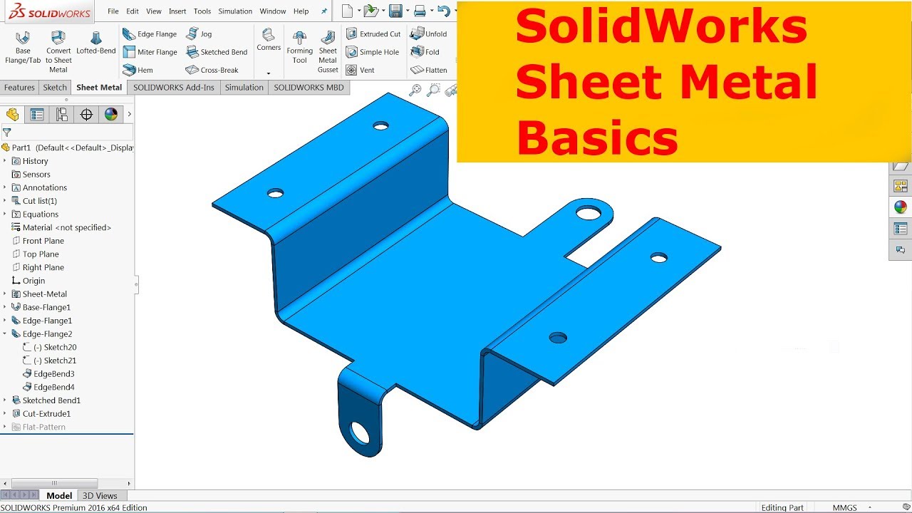 SolidWorks Sheet metal Basics