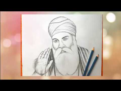 Drawing Guru Nanak Dev Ji | Easy Pencil Sketch