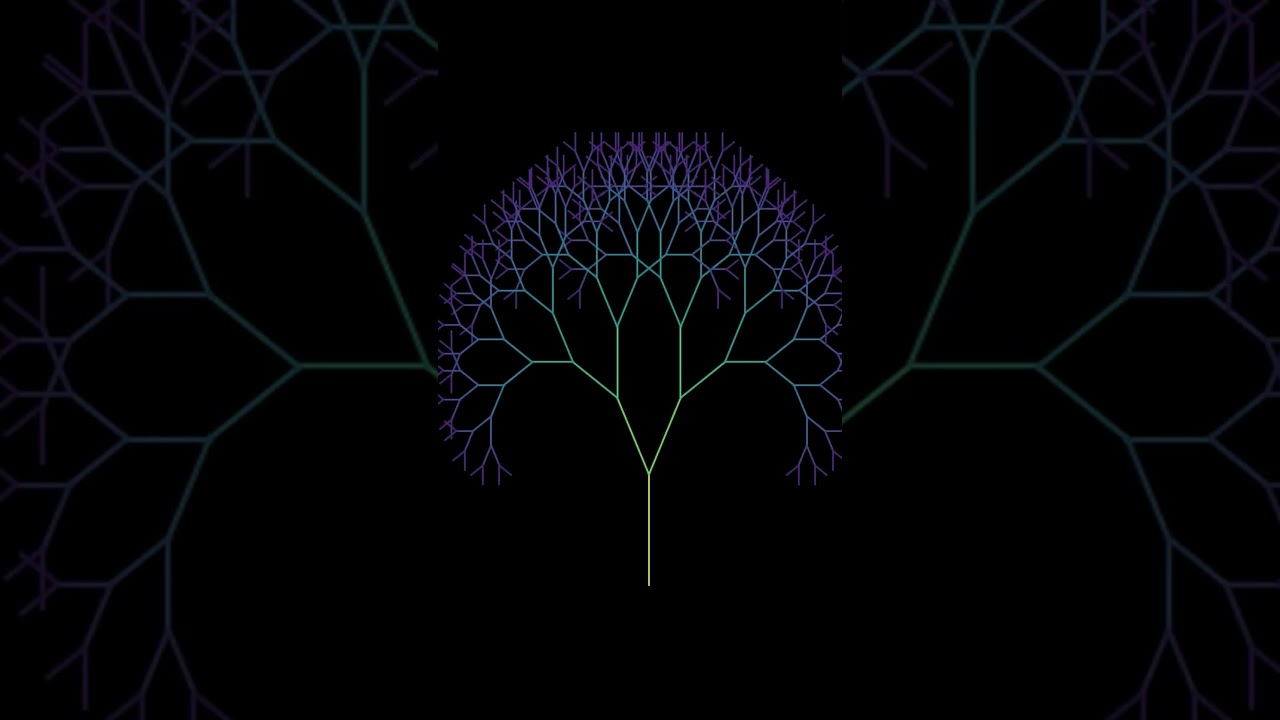 Fractal tree - Math is beautiful