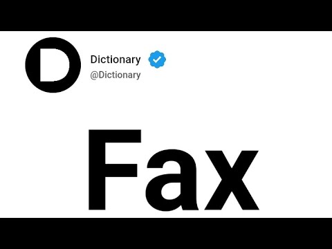 Fax Meaning In English
