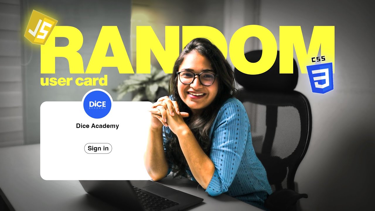 Build a Random User Generator Card with HTML, CSS & JavaScript