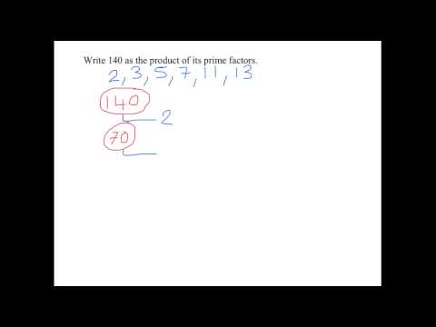 Prime factor decomposition