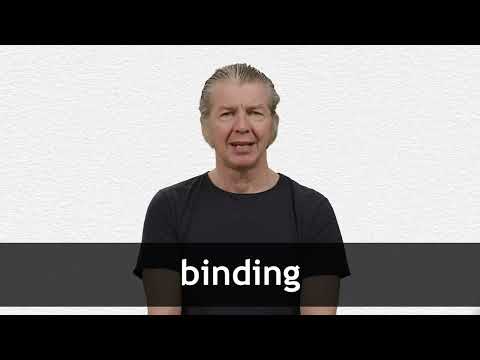 How to pronounce BINDING in American English