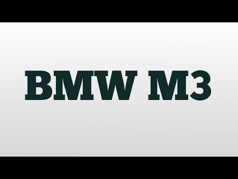 BMW M3 meaning and pronunciation