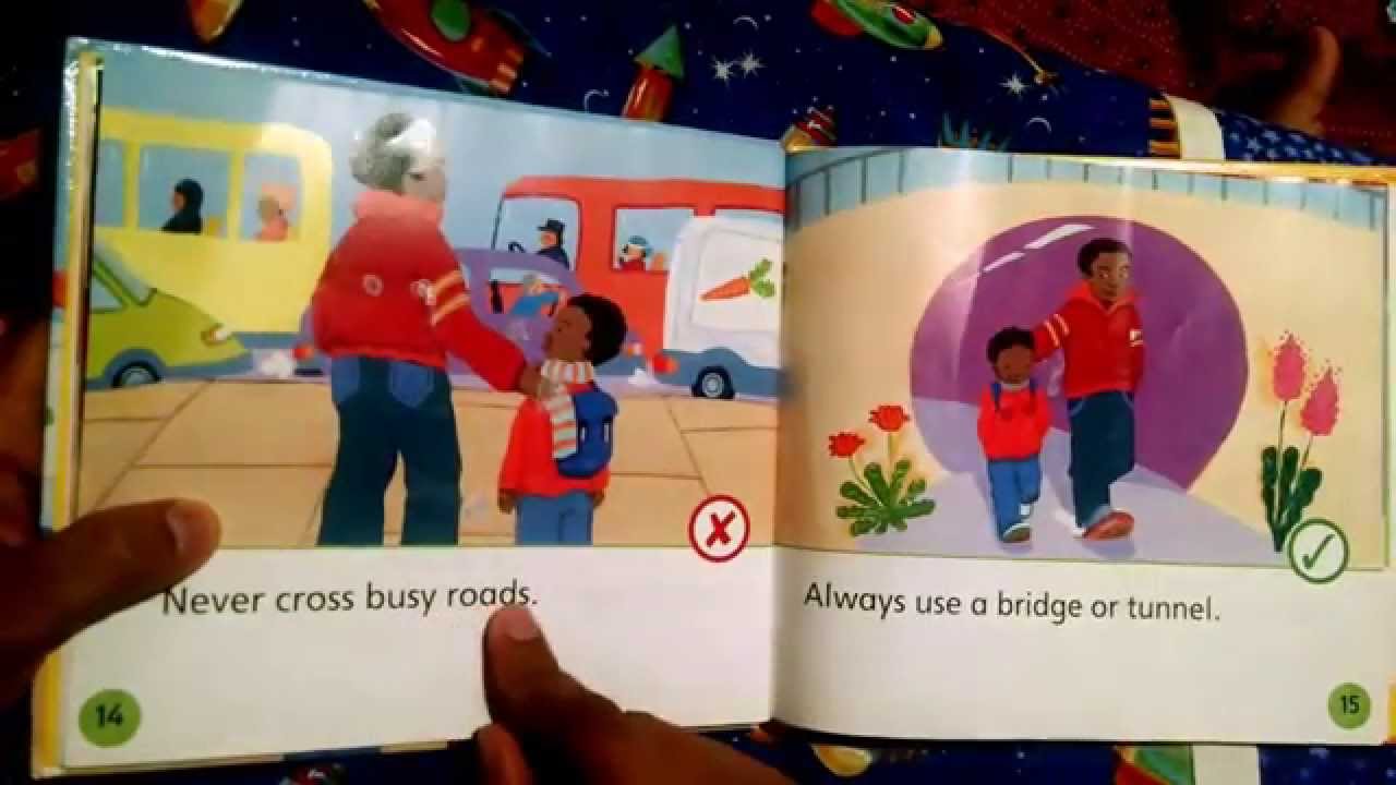 Road safety book read out