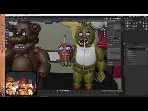 Fnaf 1 Stage Blender Time Lapse