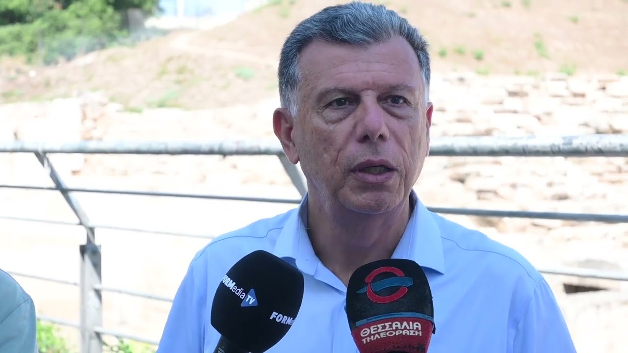 Στο αρχαίο θέατρο της Λάρισας ξεναγήθηκε η αποστολή του Δήμου Κως (φωτό ...