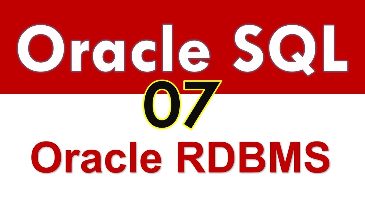 Oracle SQL - Quick overview of Oracle RDBMS Architecture