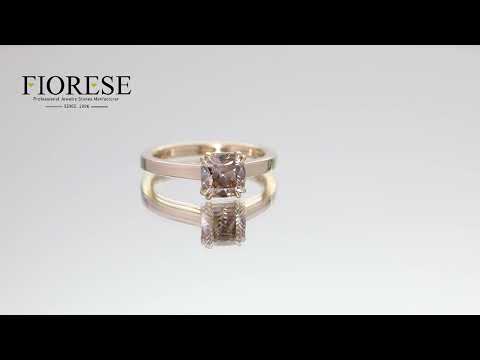 14k Yellow Gold 1.35 Carat OMC Lab Diamond Double Prong Setting Vintage Solitaire Wedding Ring
