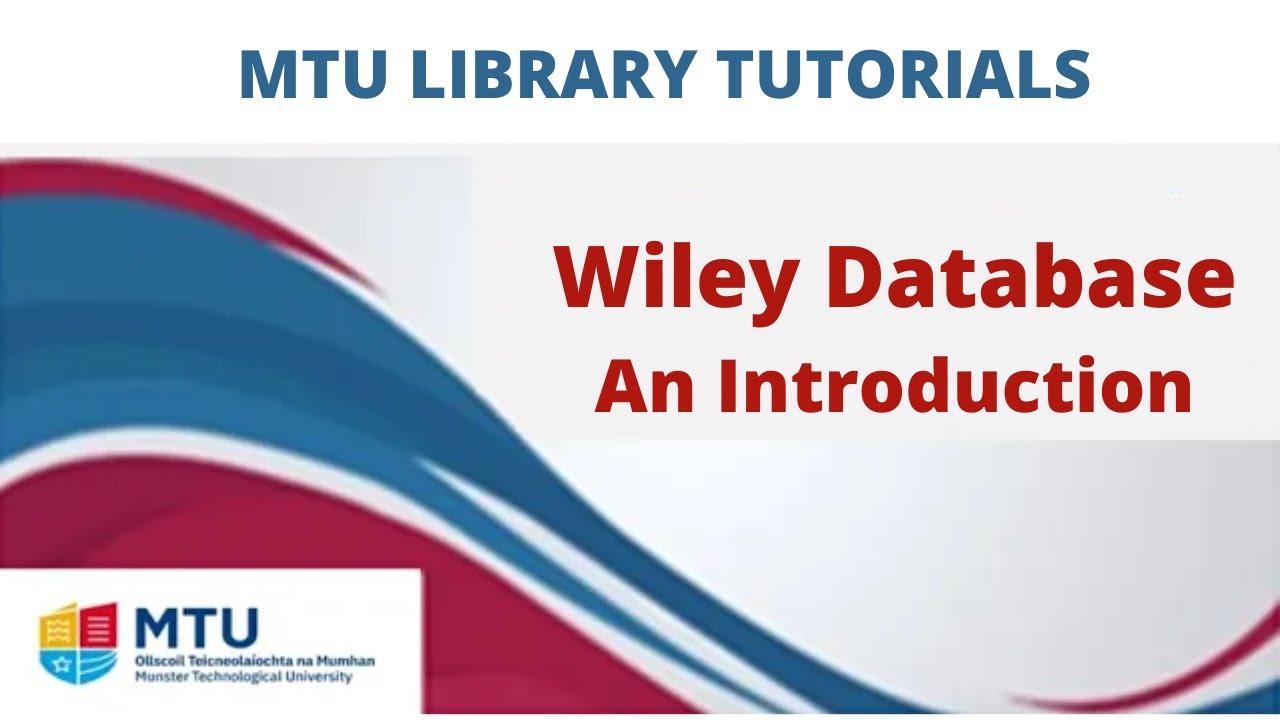 Wiley Database - An Introduction