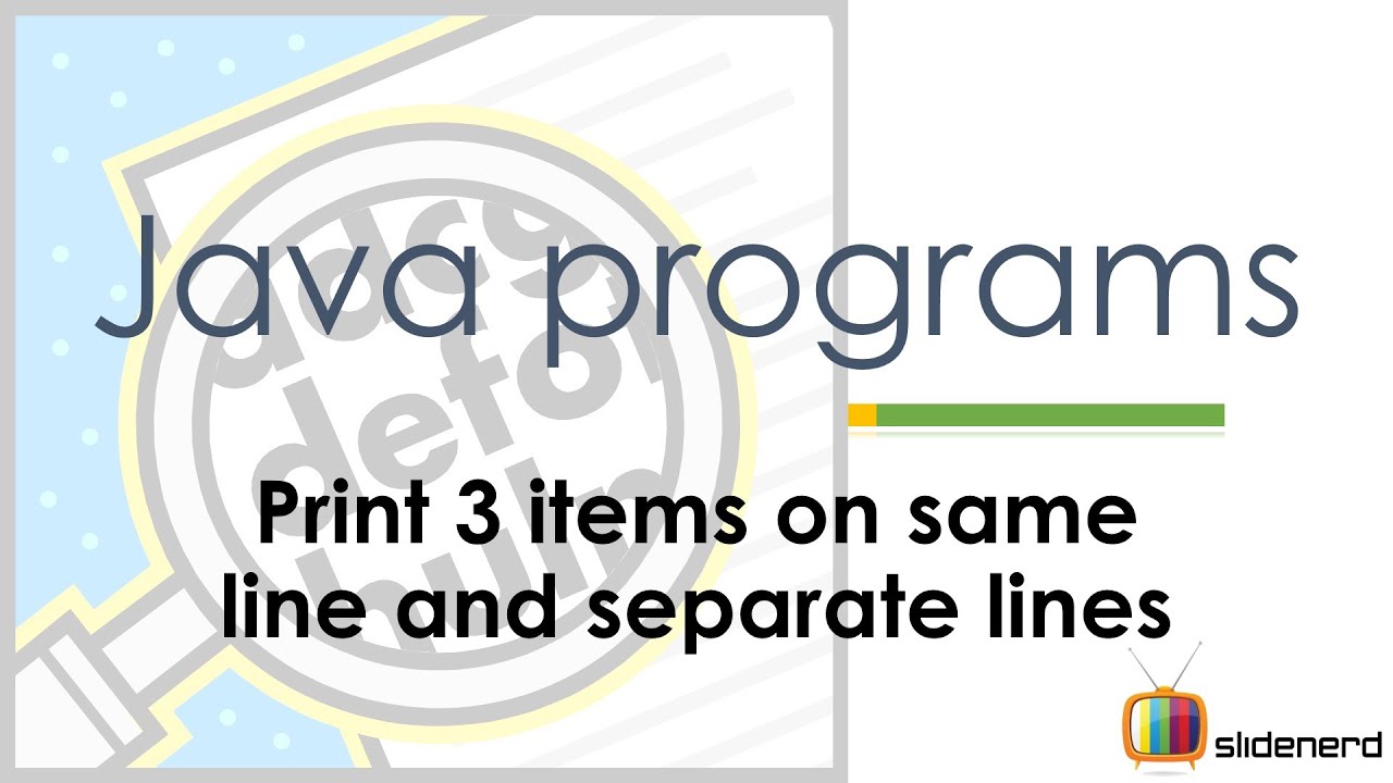 9 Java print vs. println |