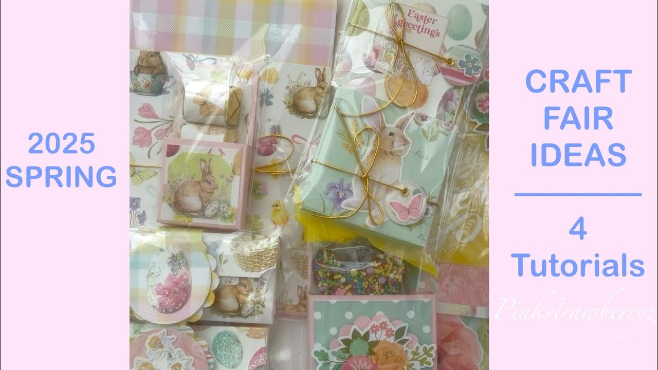2025 Craft Fair Ideas & Tutorials for Spring 🌷🌷🌷Paper Gifts